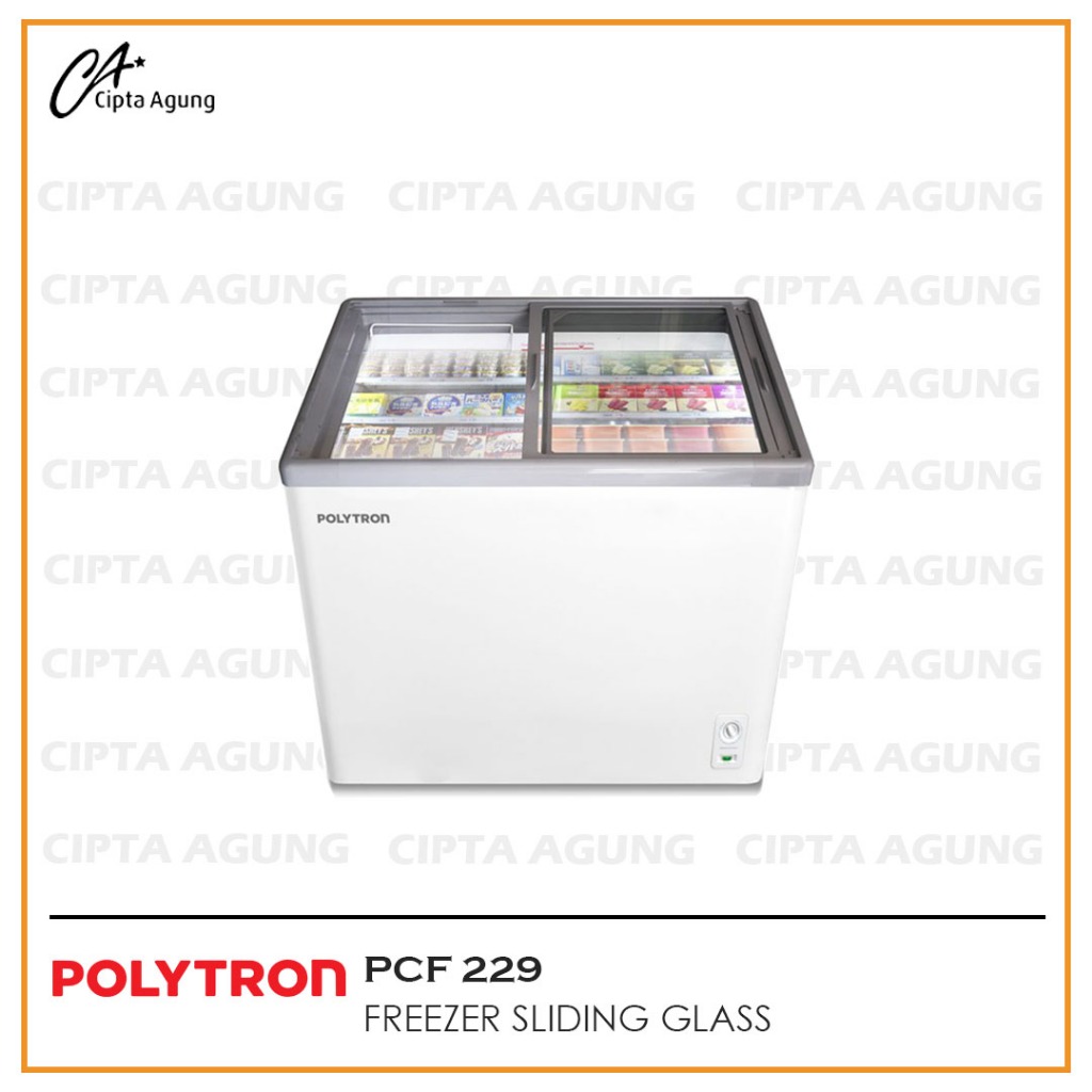 Jual POLYTRON CHEST FREEZER 200 LITER PCF 229 SLIDING GLASS | Shopee ...