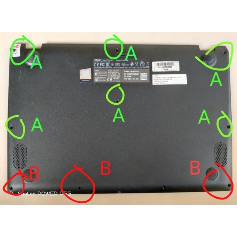 Jual Baut Casing Bawah Laptop Asus VivoBook 14 E410M E410 E410MA ...