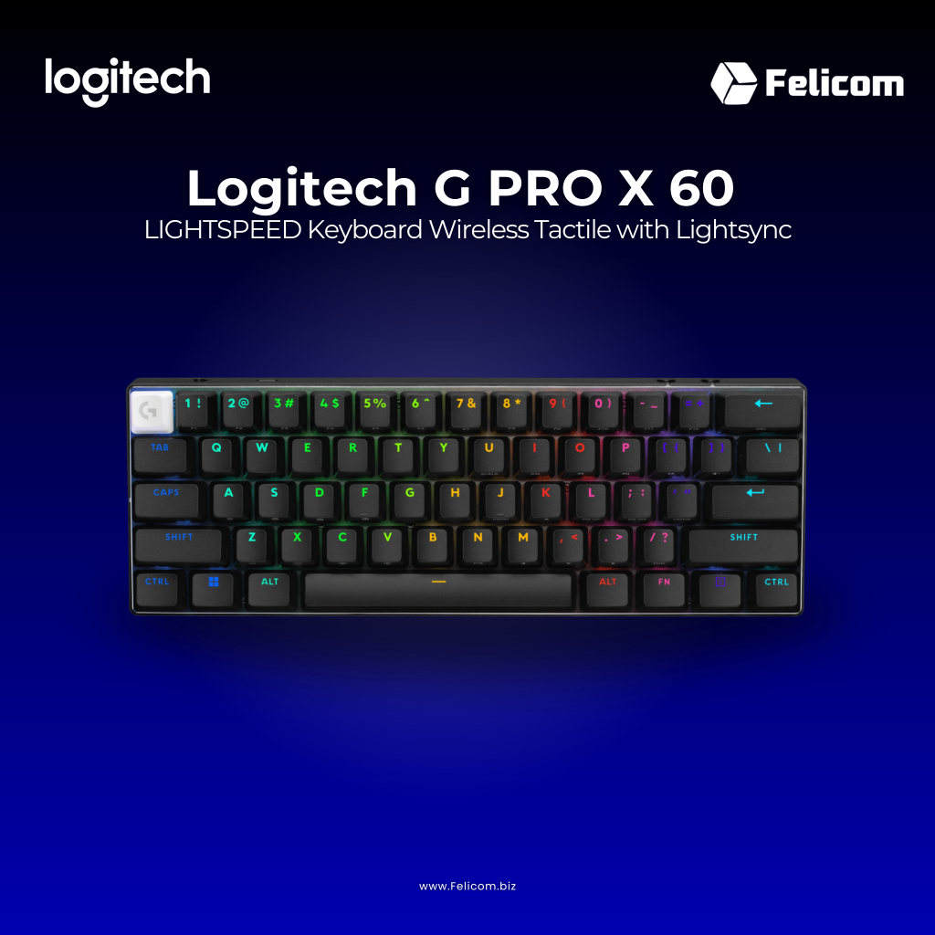 Jual Logitech G PRO X 60 LIGHTSPEED Keyboard Wireless Tactile with ...