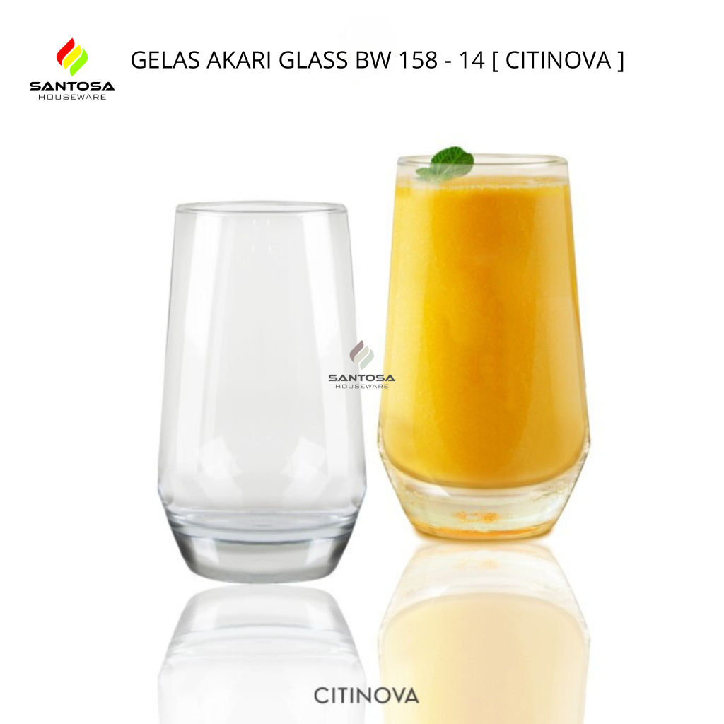Jual Gelas Akari Glass BW 158-14 [ Citinova ] | Shopee Indonesia