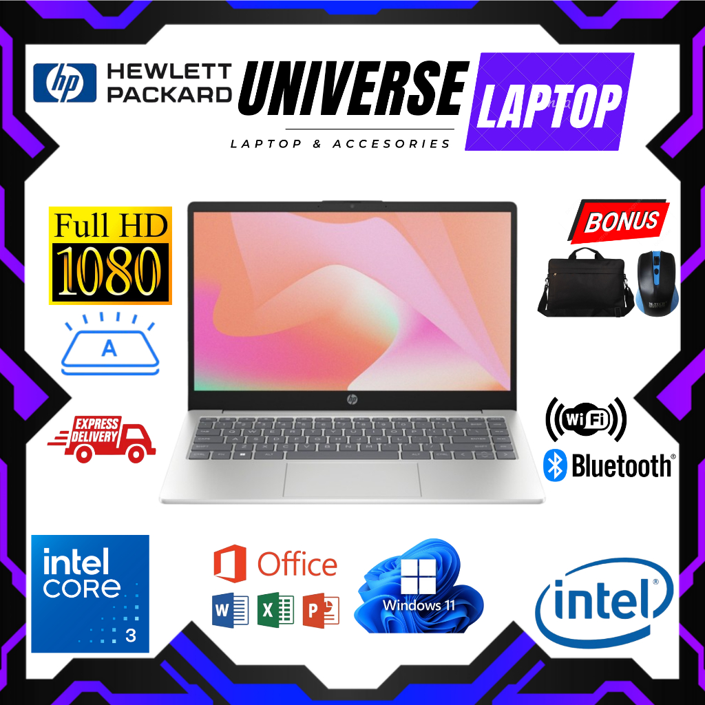 Jual Laptop HP 14 Intel Core 3 100U RAM 16GB 1TB SSD 14.0 Full HD ...