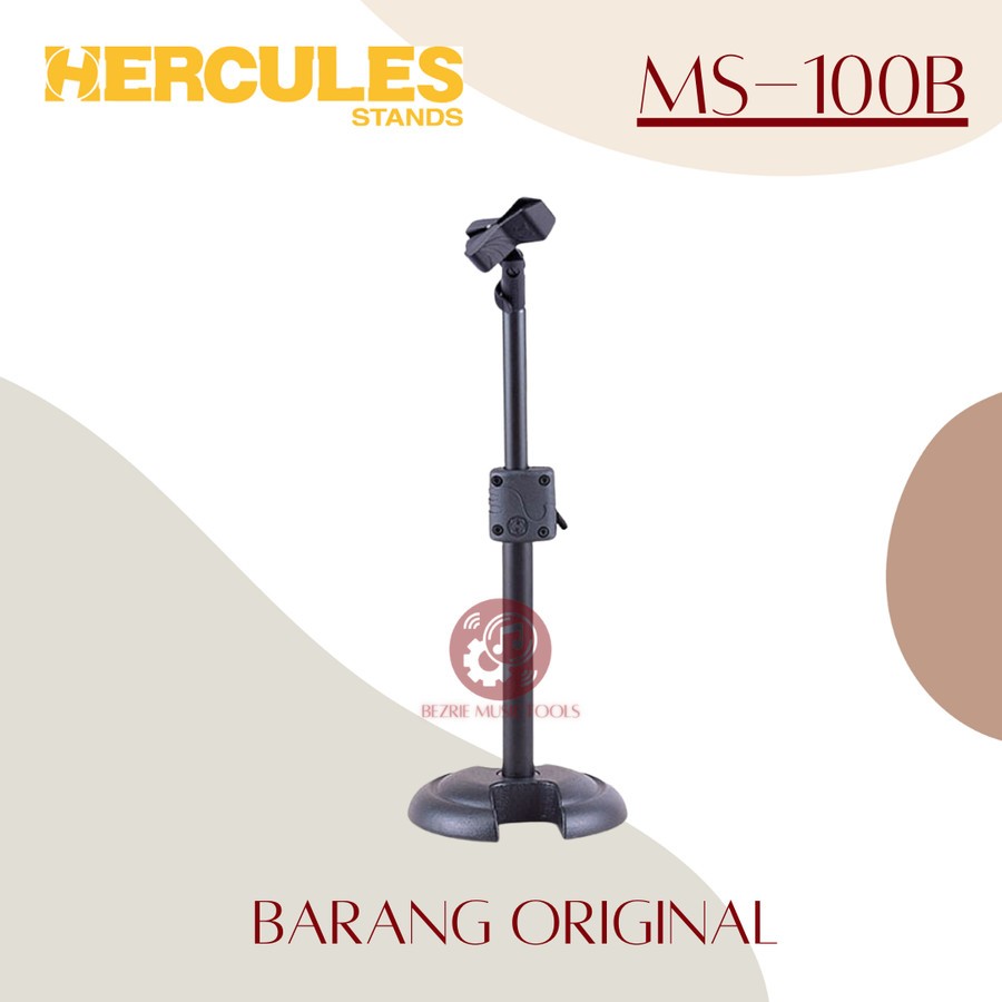 Jual Hercules MS100B Low Profile Microphone Stand Hercules MS-100B ...