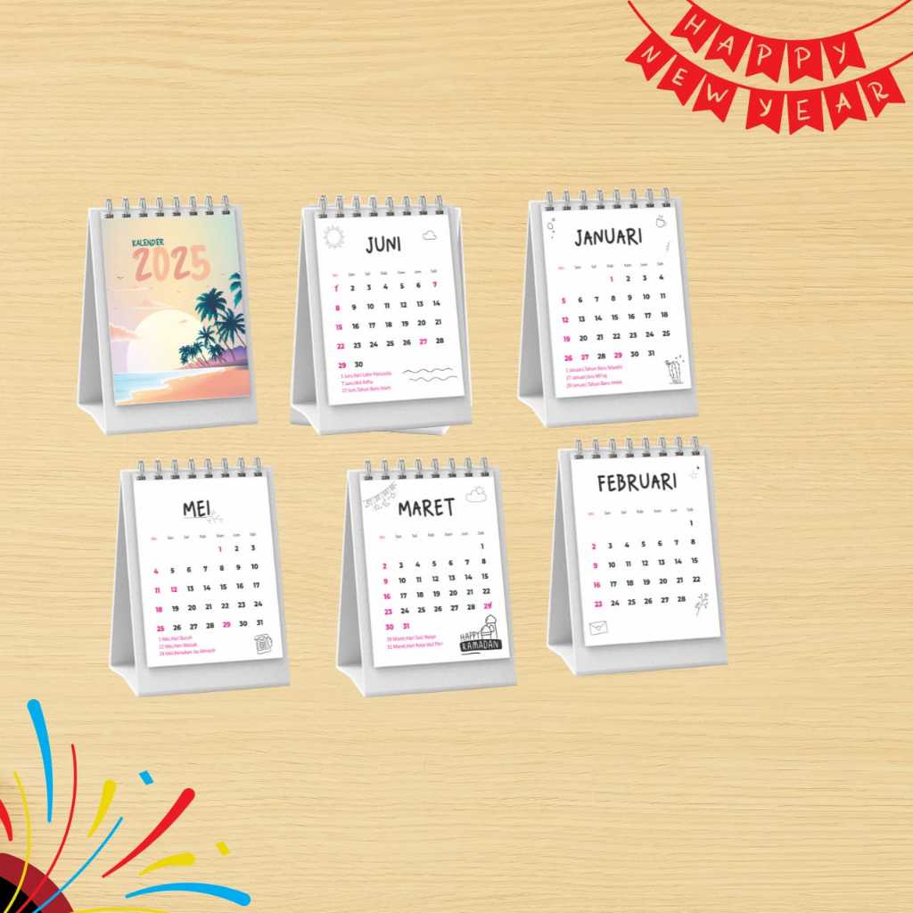 Jual (CUSTOM COVER) KALENDER MEJA MINI 2025 / CALENDER MEJA 2025 ...