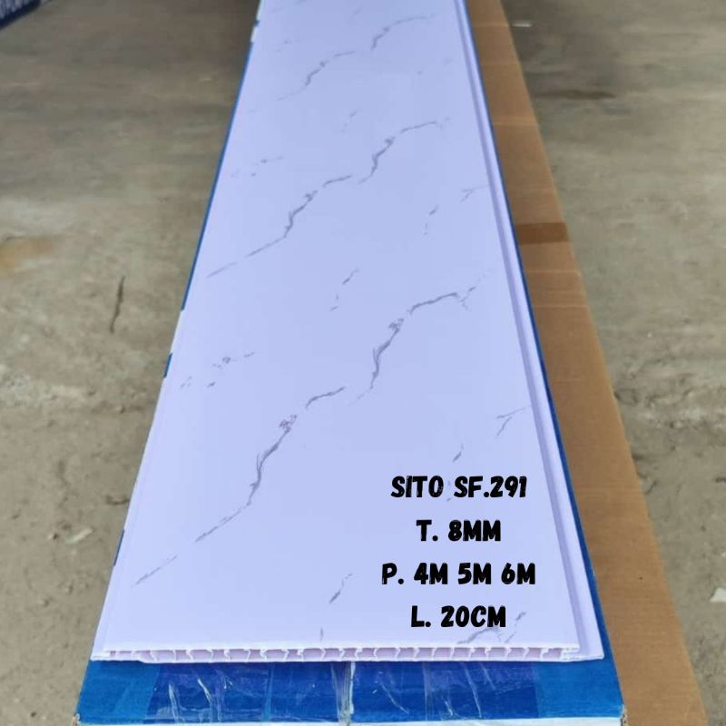 Jual [PROMO] Plafon pvc putih motif marmer SITO SF291 Plavon pvc marmer ...