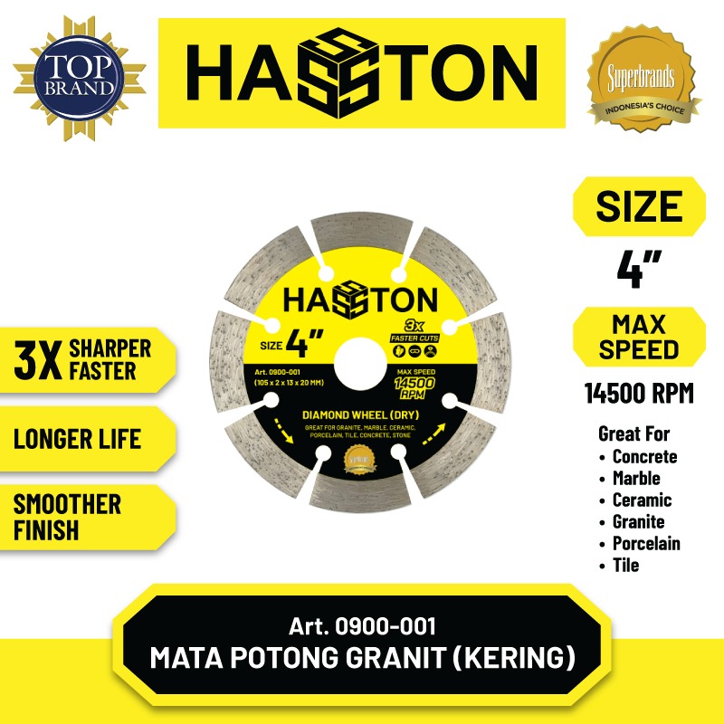 Jual Hasston Diamond Wheel Turbo / Diamond Cutting Disc (0900) | Shopee ...