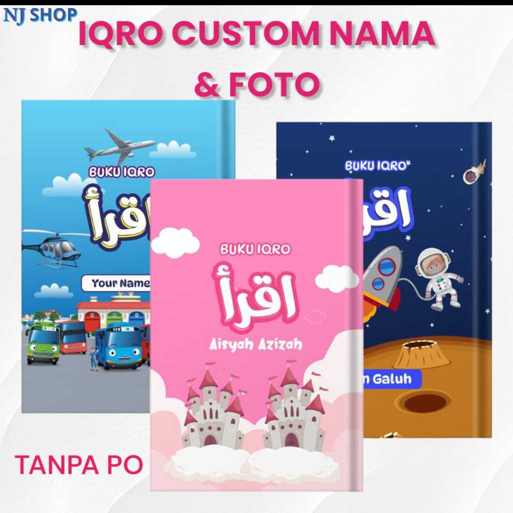 Jual [BUKU IQRA]-IQRO Anak Custom Millenial Hardcover Full Color (Free ...