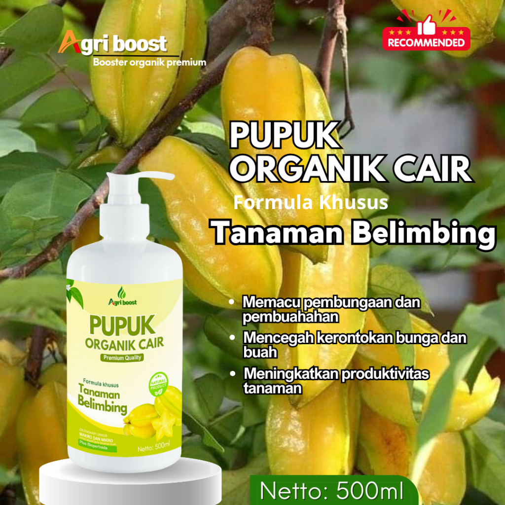Jual Pupuk Booster organik cair tanaman Belimbing memacu pembungaan,melebatkan buah & cegah ...