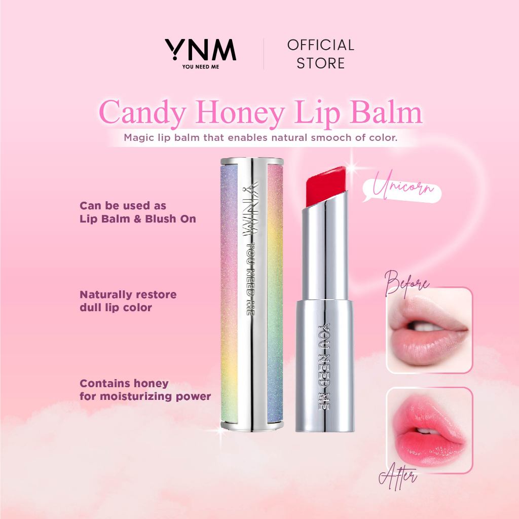 Jual YNM Unicorn Honey Lip Balm FREE Unicorn Sticker - – Lip Balm Korea Color - Charging ...