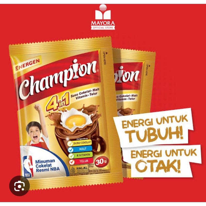 Jual Energen Susu Champion 4 in 1 (1 Pcs) | Shopee Indonesia