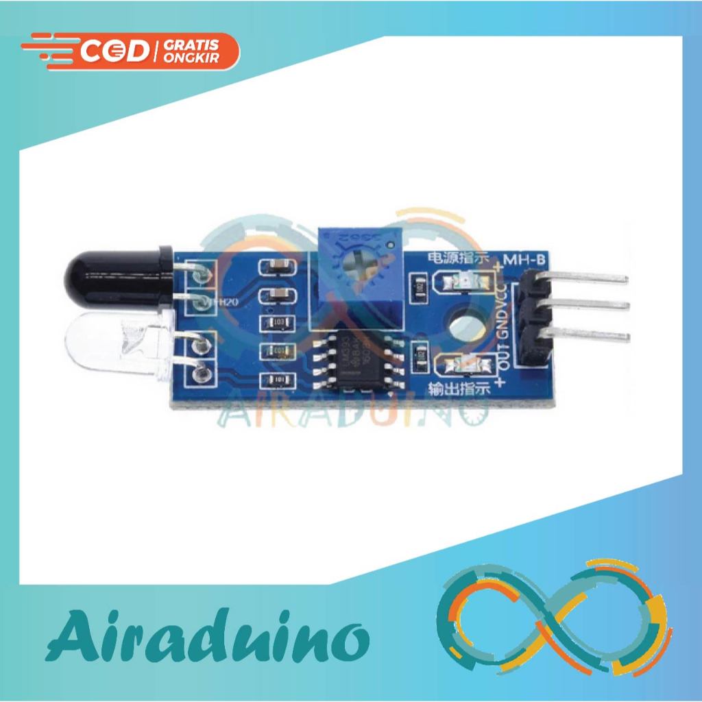 Jual Sensor Infrared IR Modul Obstacle Sensor Deculating Arduino ...
