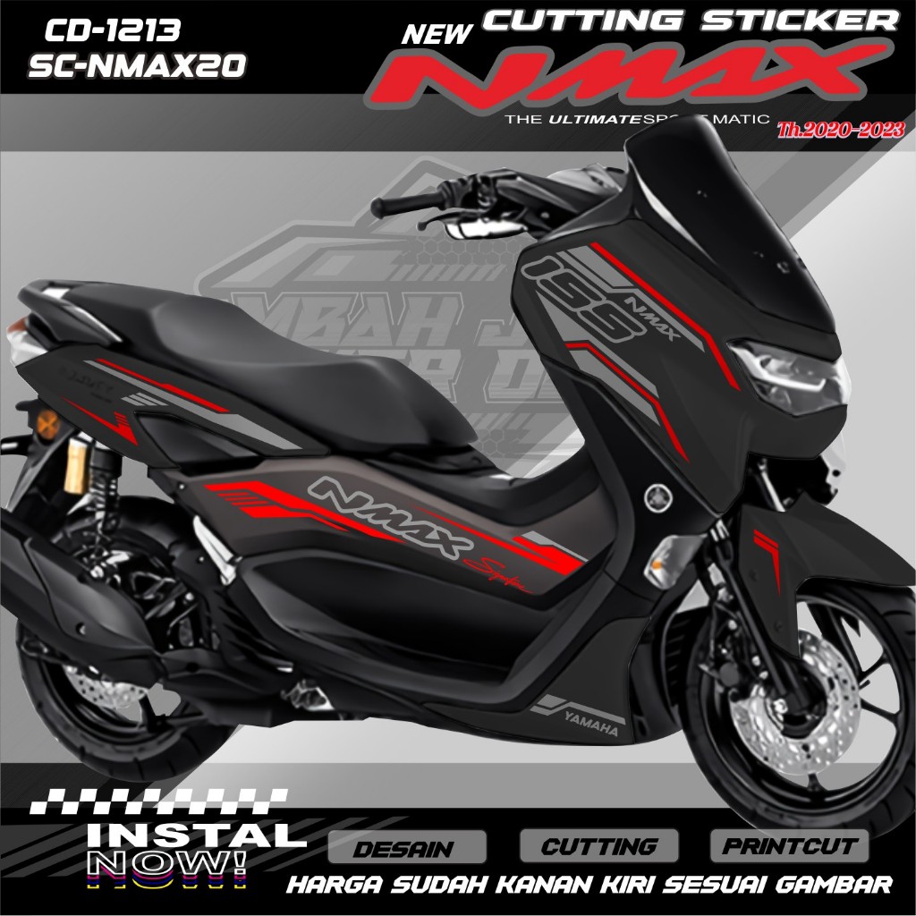 Jual STRIPING MOTOR ALL NEW YAMAHA NMAX TERBARU 2020 STIKER CUTTING ...