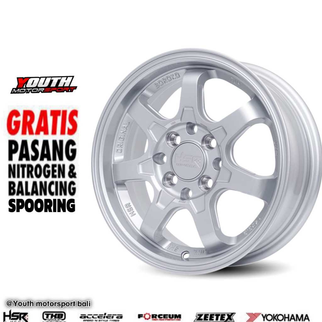 Jual VELG R14 HSR BOROKO TJH JDM LOOK COCOK UNTUK BRIO,SIGRA,AGYA,CALYA,AVANZA,XENIA DLL ...