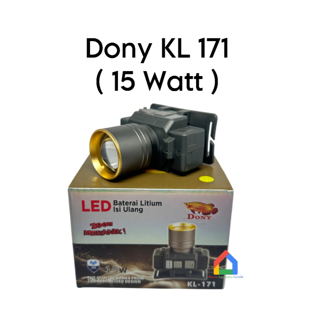 Jual Senter Kepala Dony KL 171 ZOOM / Dony Senter Kepala KL171 (15 Watt ...