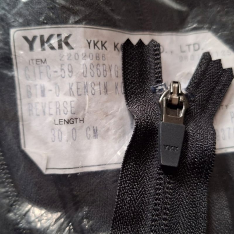 Jual Resleting Reverse Koil Terbalik Ori YKK PinLock No 5 Kantong Jaket Celana OutDoor | Shopee ...