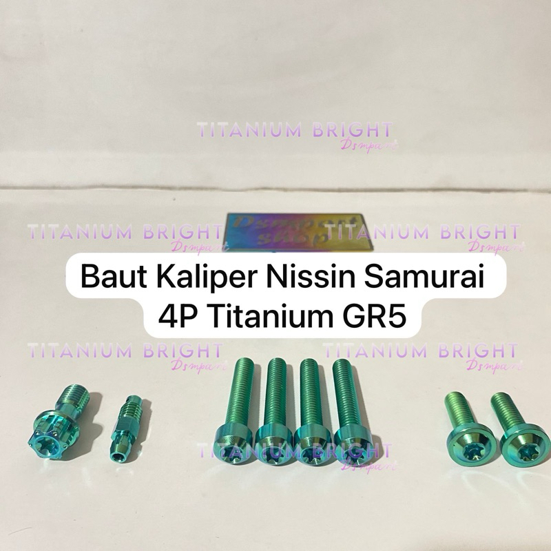 Jual Baut Titanium Kaliper Nissin 4P Original Titanium GR5 ( 8 BIJI ) | Shopee Indonesia