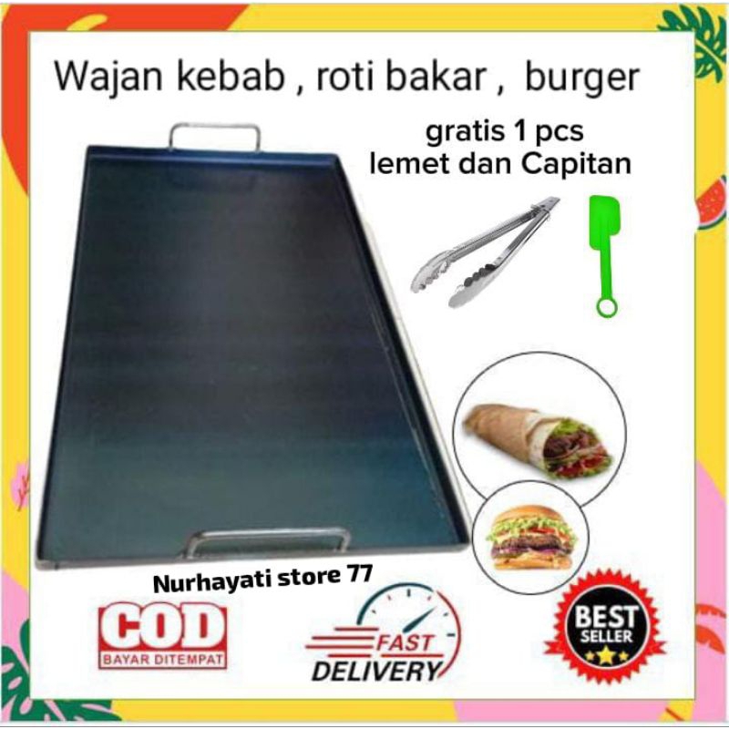 Jual Wajan 2 tungku untuk kebab/burger/roti bakar | Shopee Indonesia