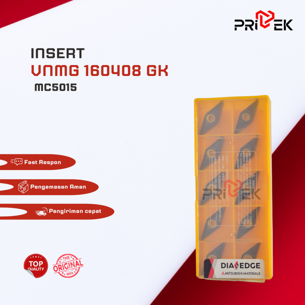 Jual Insert VNMG 160408GK/ GRADE MC5015/ MERK MITSUBISHI | Shopee Indonesia