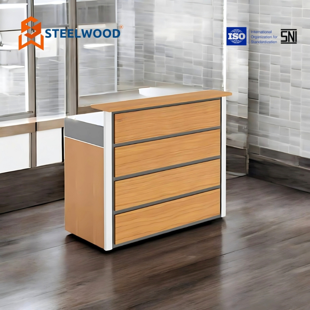 Jual STEELWOOD || MEJA RESEPSIONIS MODERN ELEGAN/MEJA RECEPTIONISTS ...
