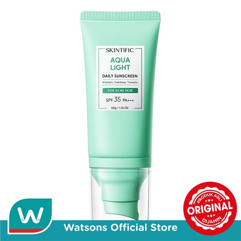 Jual Skintific Aqua Light Daily Sunscreen SPF 35 PA +++ 50g | Shopee ...