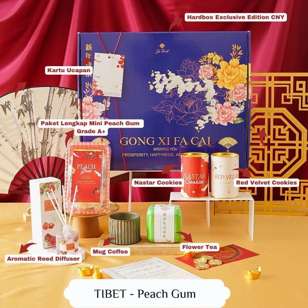 Jual TIBET - Hampers Imlek Chinese New Year Sincia Peach Gum Snow ...