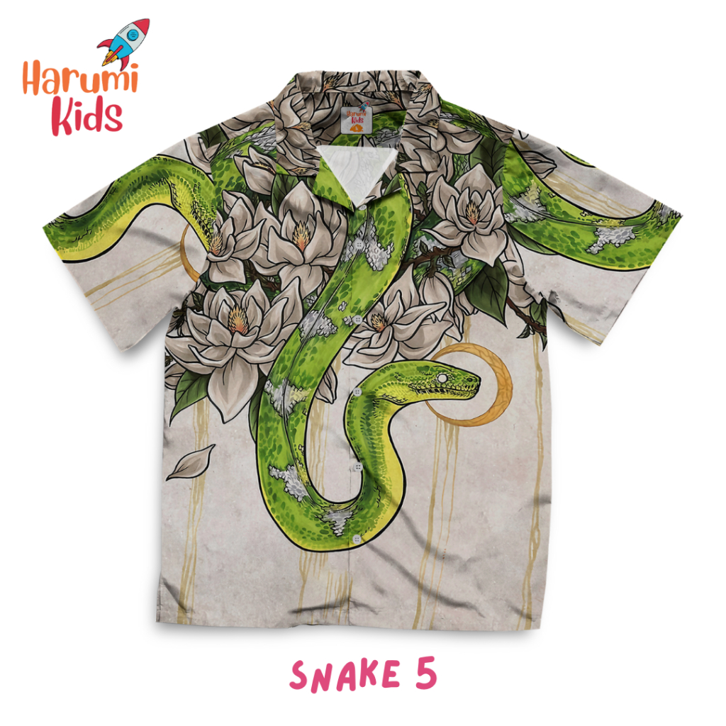 Jual Harumi kids - Kemeja Anak pattern - SNAKE 5 | Shopee Indonesia