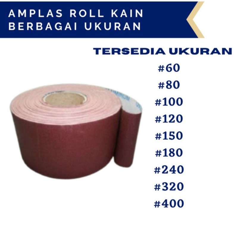 Jual Amplas Kain Meteran Berbagai Ukuran Grit Ready Bandung | Shopee ...