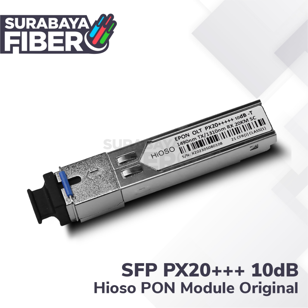 Jual SFP PX20+++ 10dBm Hioso Original - Modul OLT EPON 20KM 64 ONU Bisa ...