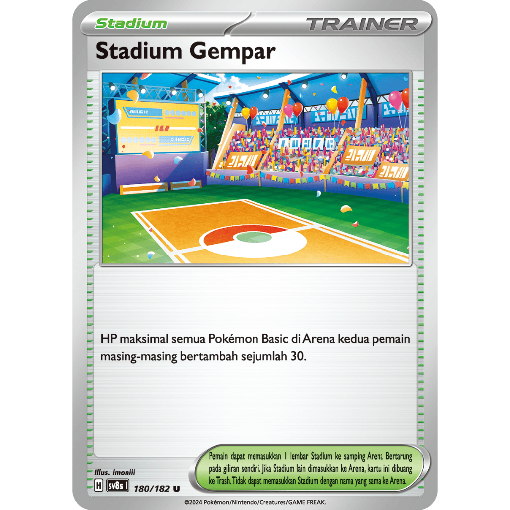 Jual Stadium Gempar Kartu Pokemon Trainer Stadium Gempar | Shopee Indonesia