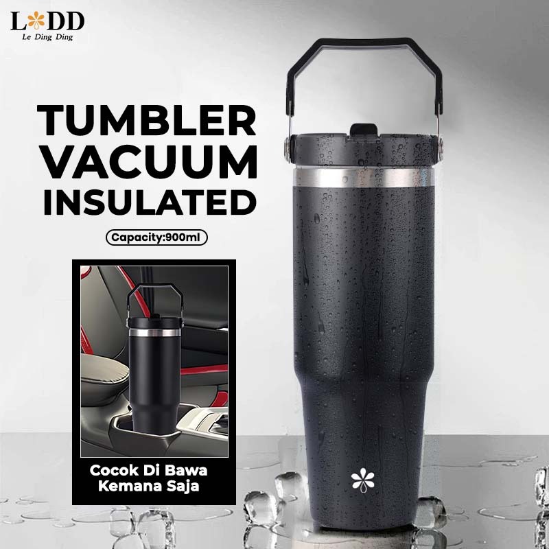 Jual Tumbler Stainless Vacuum 900ml Portable Thermos es batu tahan lama Botol minum Tahan Dingin ...