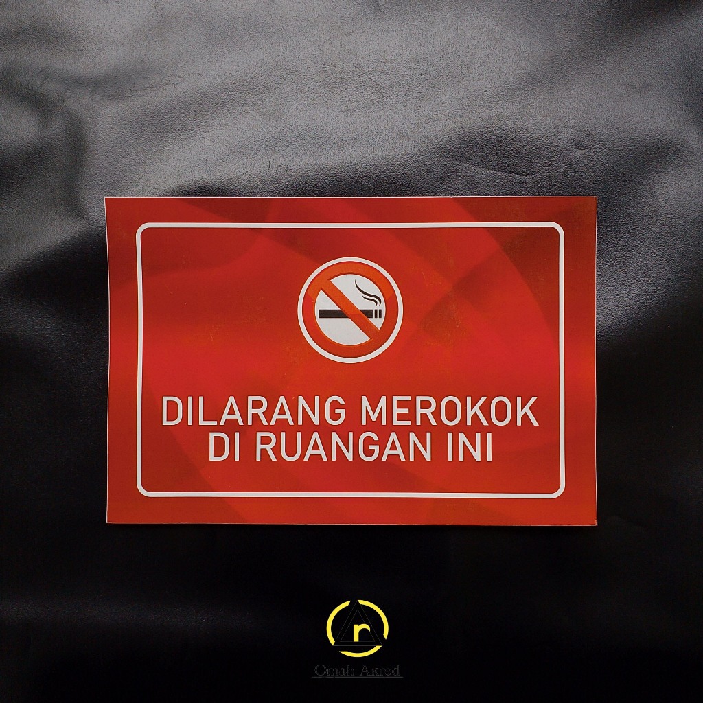 Jual Stiker Dilarang Merokok Di Ruangan Ini - No Smoking - Stiker Vinyl ...