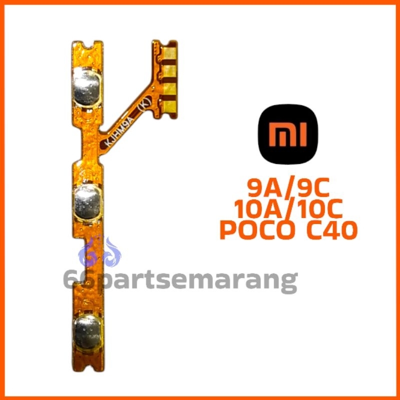 Jual Flexibel Flexible Power On Off Volume Xiaomi Redmi 9A / 9C / 10C / 12C / Poco C40 / C55 New ...