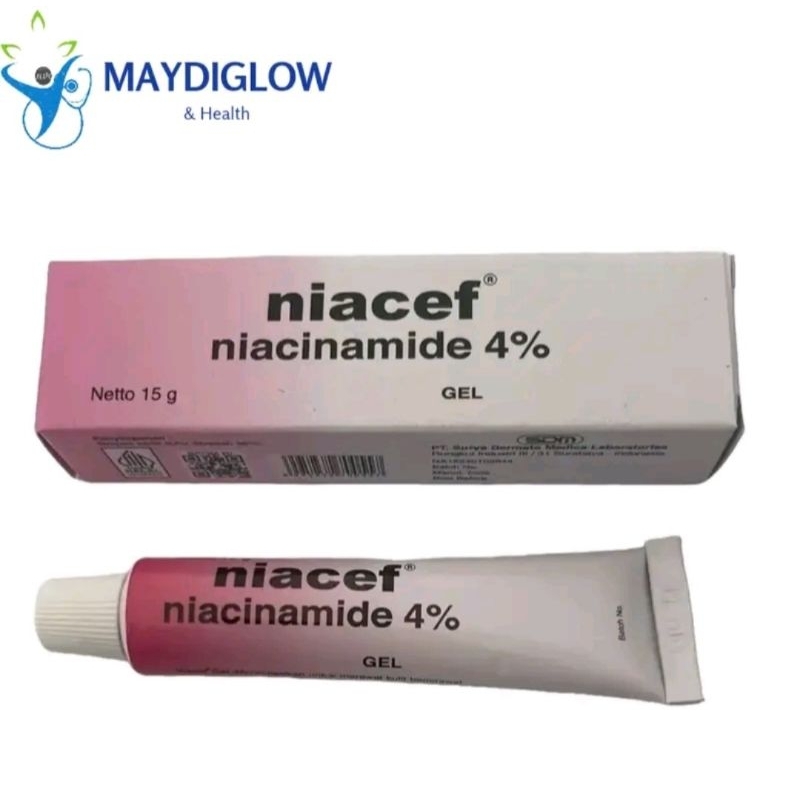 Jual Niacef 4% Gel Tube 15 Gram / Niacinamide / Gel untuk Jerawat ...