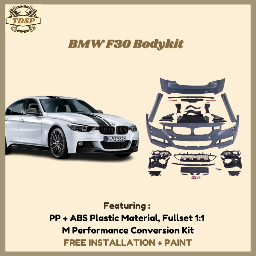 Jual Bodykit BMW F30 M Performance Sport Body Kit 320i 328i 330i 335i ...
