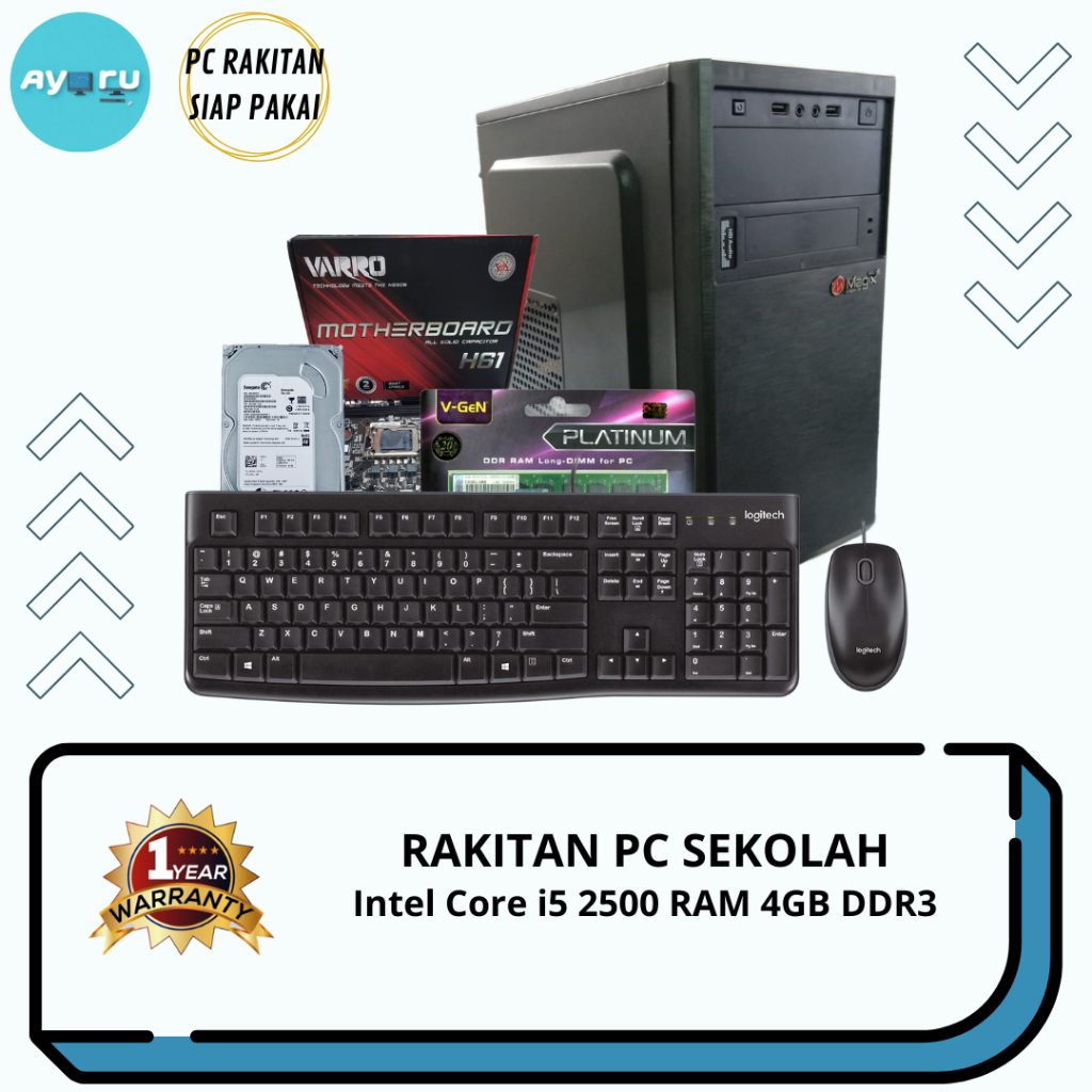 Jual PAKET RAKITAN PC CORE i5 GEN 2 / RAM 4GB | Shopee Indonesia
