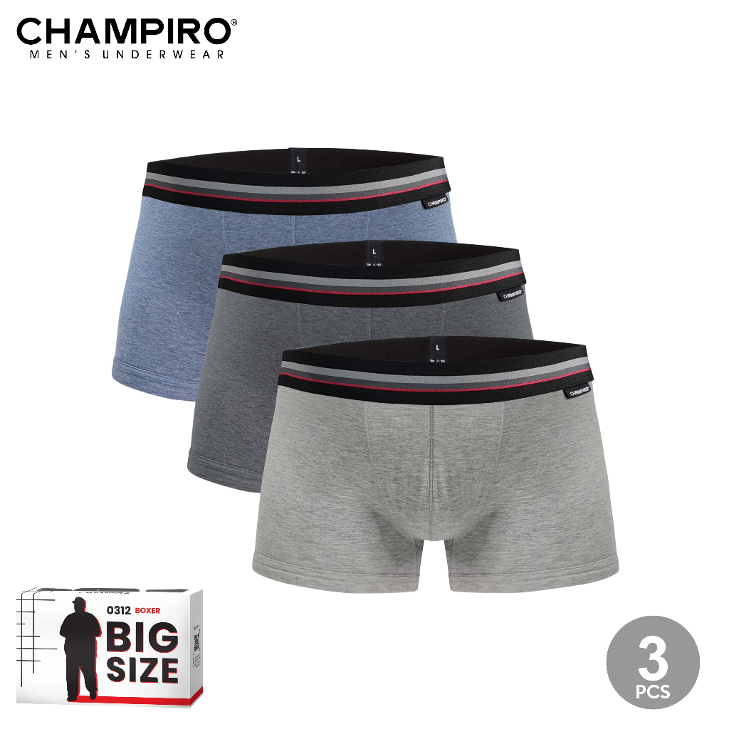 Jual Champiro | Celana Dalam Pria/Underwear 3 pcs Boxer BIGSIZE C.0312 ...