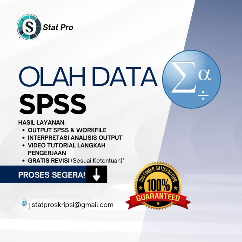 Jual OLAH DATA SPSS/PENGUJIAN DATA STATISTIK CEPAT/OLAH DATA CEPAT PROFESSIONAL | Shopee Indonesia