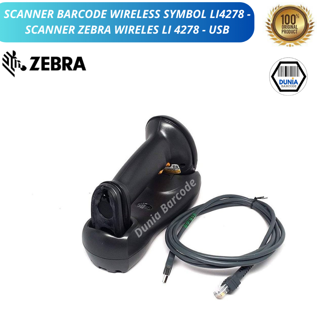 Jual SCANNER BARCODE WIRELESS SYMBOL LI4278 - SCANNER ZEBRA WIRELES LI ...