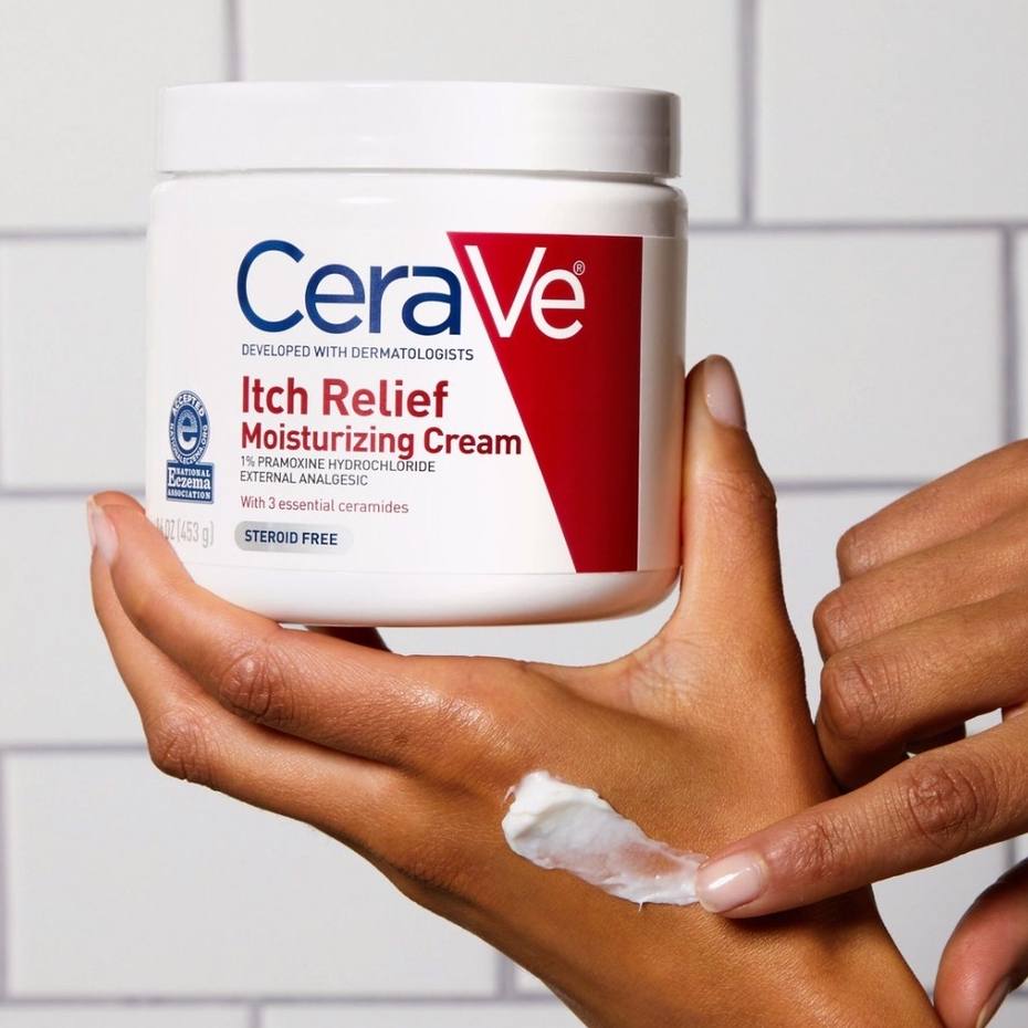Jual CeraVe Moisturizing Cream340g/Itch Relief Moisturizing Cream ...
