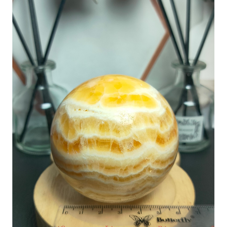 Jual Batu Natural Yellow Calcite Sphere (2) | Shopee Indonesia