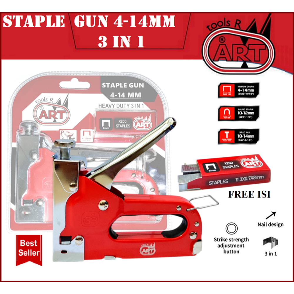 Jual Staples Tembak 3IN Stapler Jepretan Hekter Gun Tracker Perekat ...