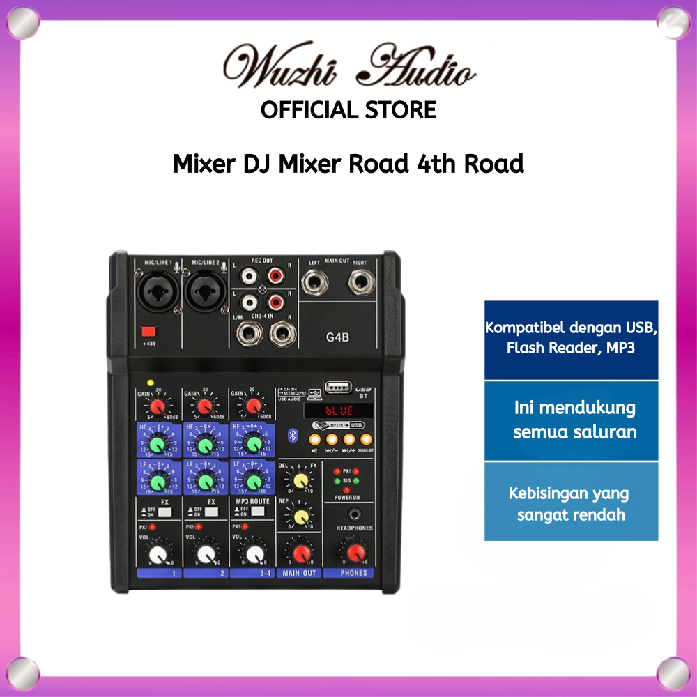 Jual Wuzhi Audio | AUDIO 4 Saluran Profesional Mixer Portabel Konsol ...