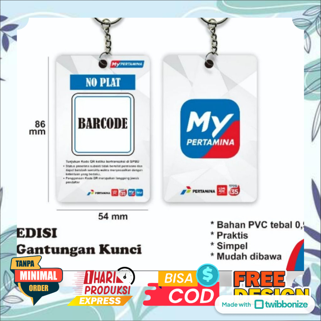 Jual CETAK KARTU MY PERTAMINA BAHAN PVC | Shopee Indonesia