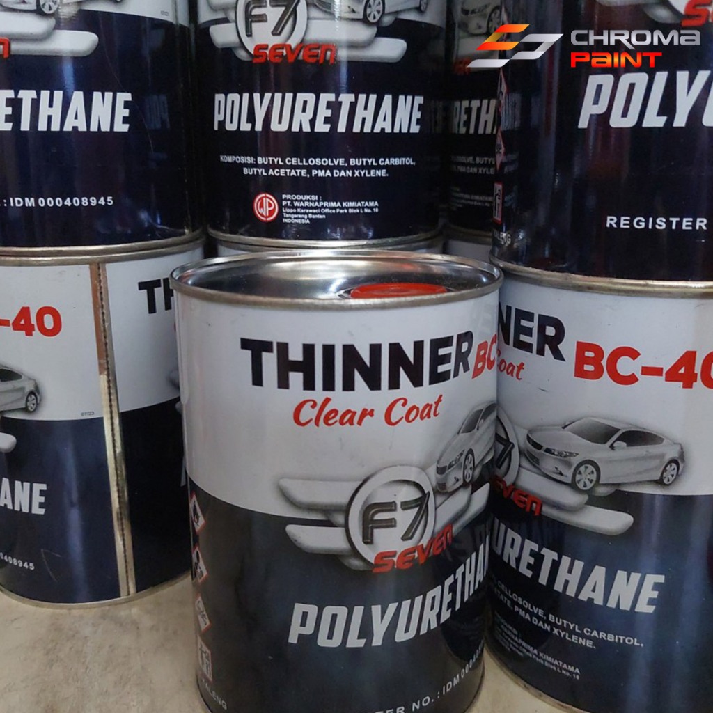 Jual Thinner F7 PU BC-40 - Thinner Polyurethane Clear Coat 1 Liter | Shopee Indonesia