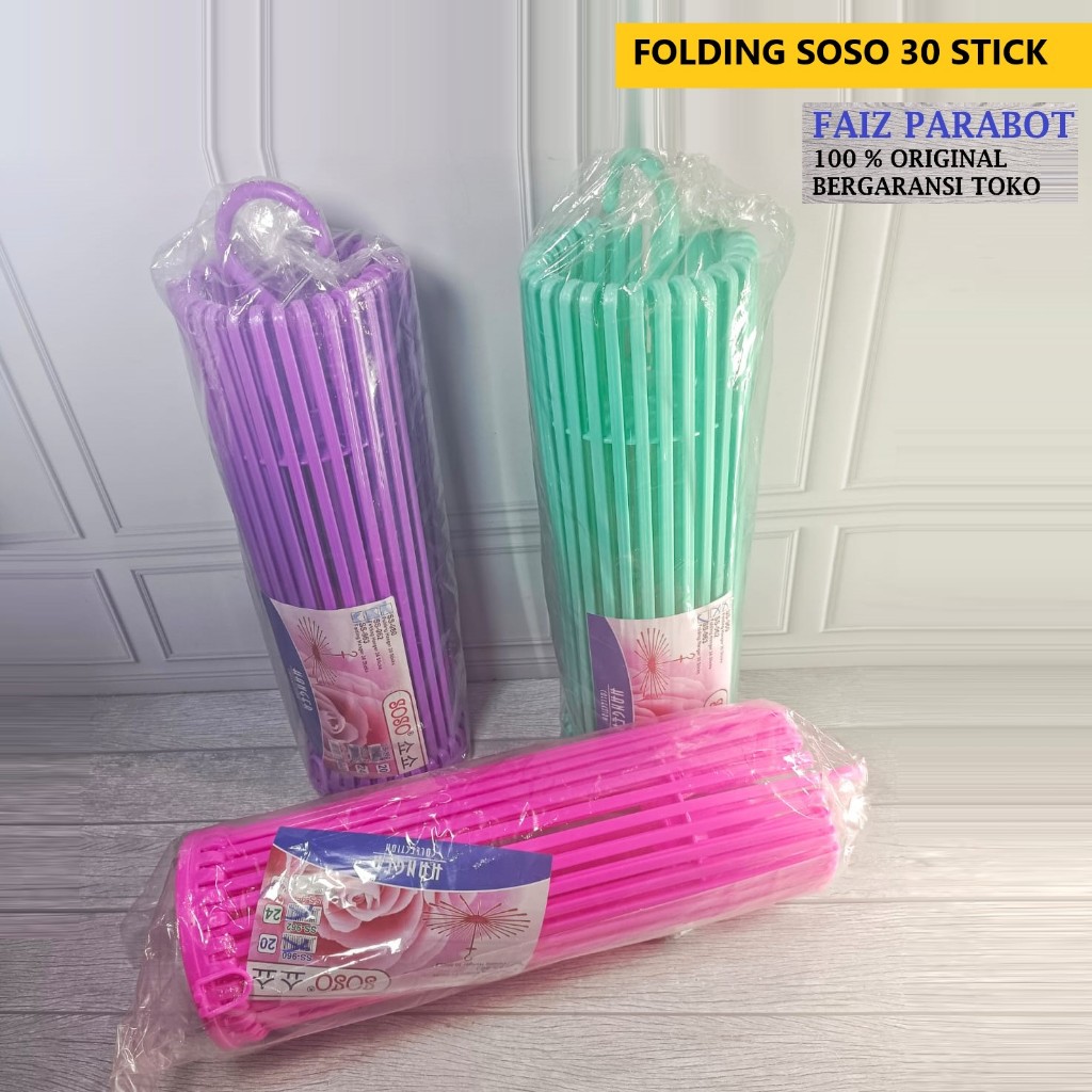 Jual Folding Hanger SOSO 30 STICK / Gantungan Jemuran baju kapstok ...