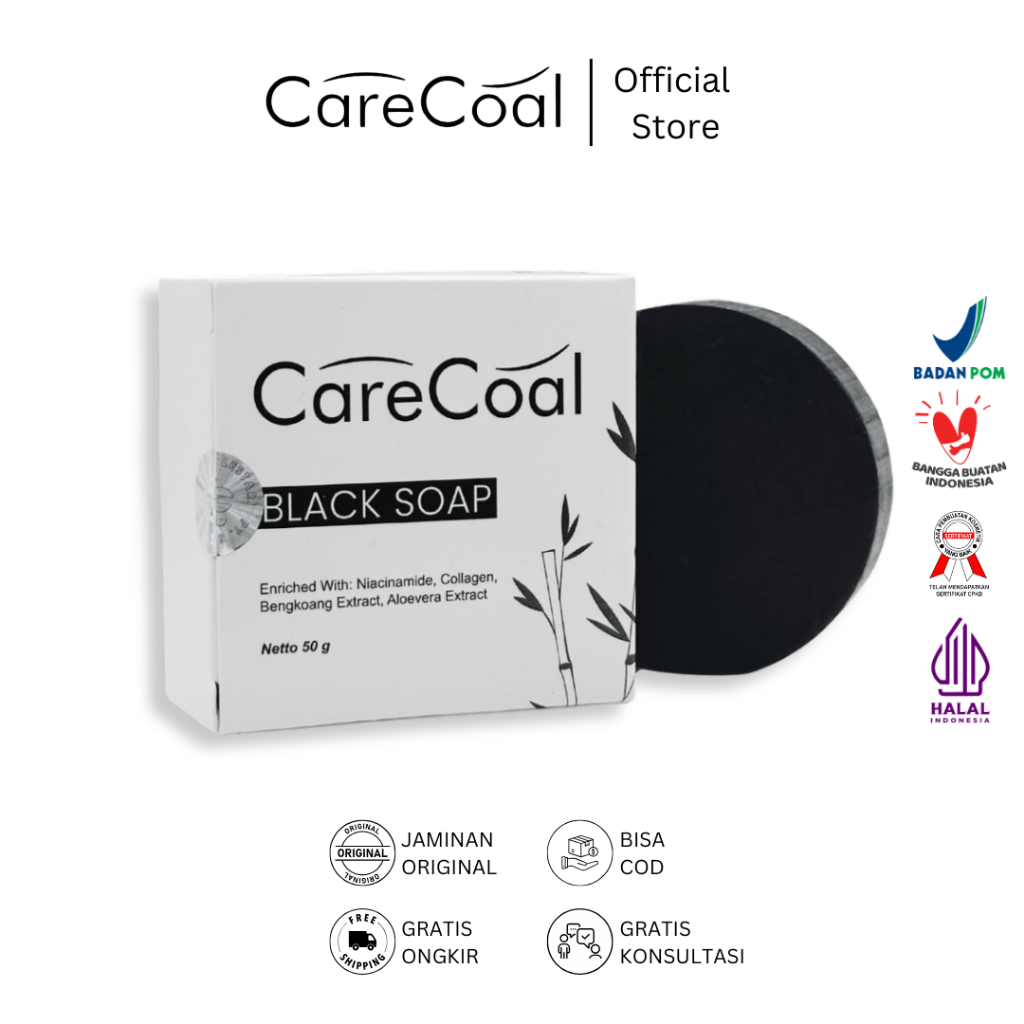 Jual Carecoal Black Soap - Promo Beli 2 Gratis 2 | Shopee Indonesia
