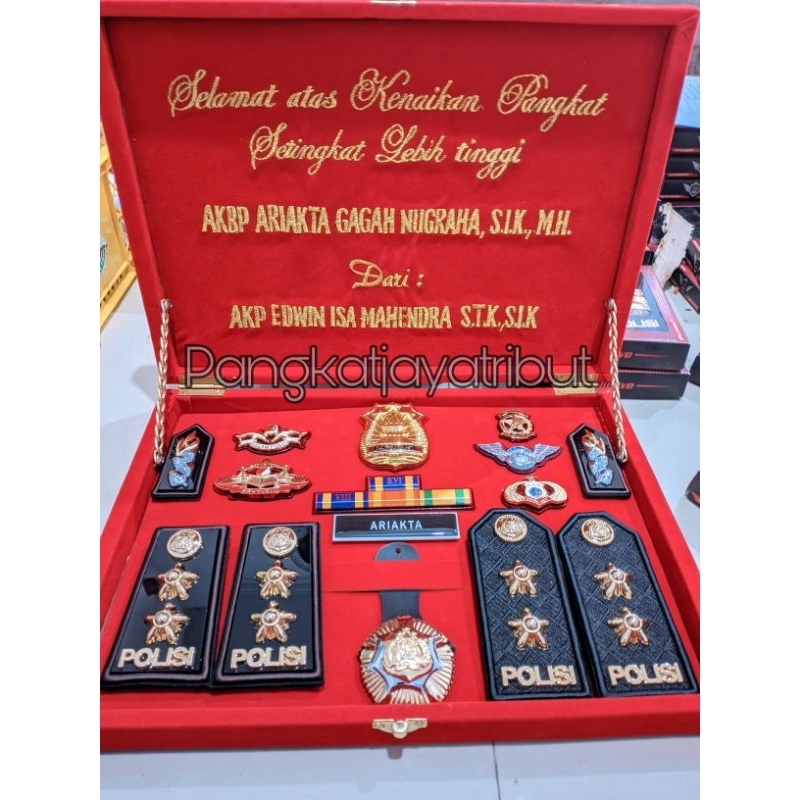 Jual PANGKAT POLISI AKBP PDH PDU SET BOX CUSTOM PERLENGKAPAN POLRI ...