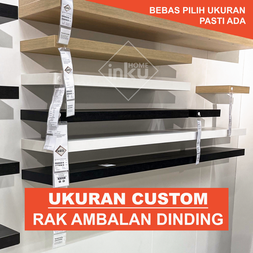 Jual Rak Ambalan CUSTOM UKURAN Dinding Minimalis Hiasan Papan Hambalan ...