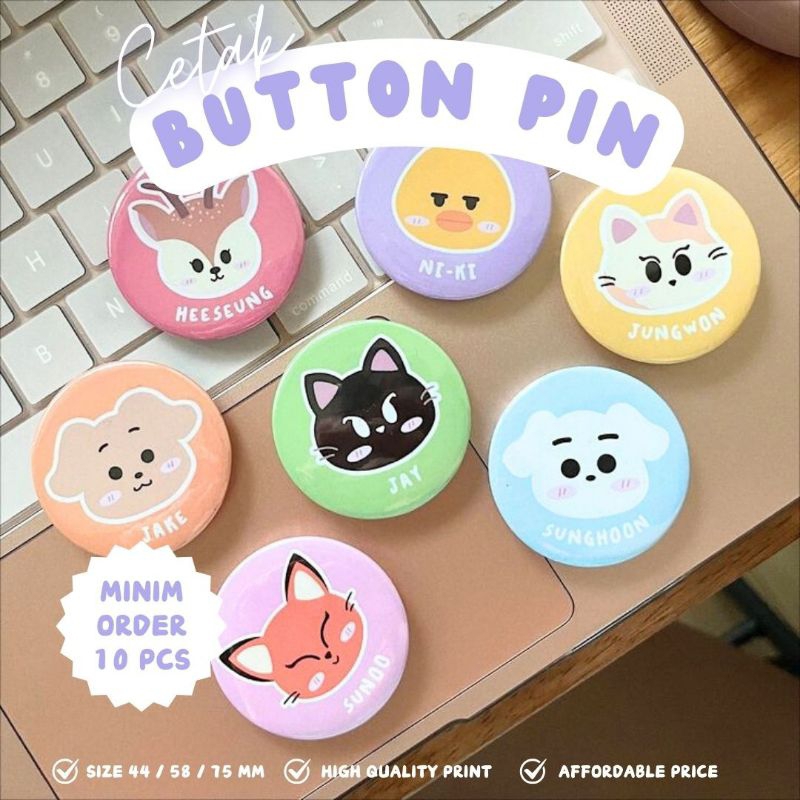 Jual CETAK PIN PENITI CUSTOM BULAT 44/58/75 MM CUSTOM FOTO SUKA - SUKA ...