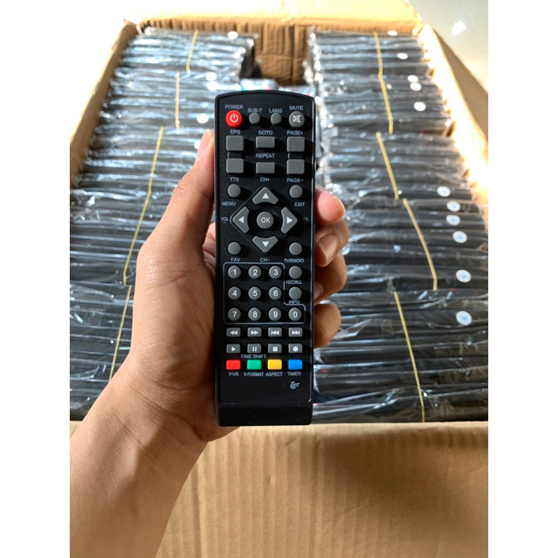Jual Remot Remote Set Top Box Terrestrial DVB T2 STB Tanpa Setting ...