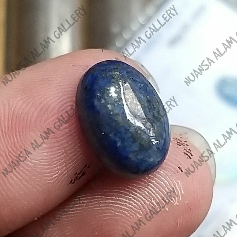 Jual Batu Permata Pirus Persia Afghanistan Royal Blue Serat Perak Size ...